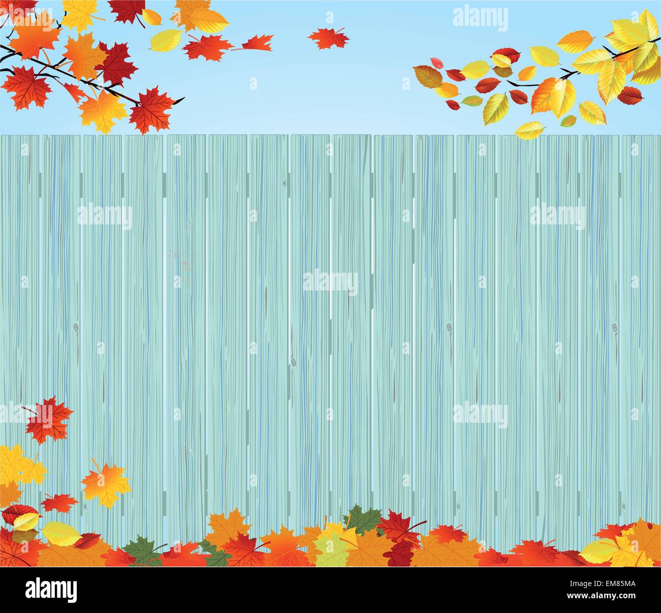 Background autumn trees in Stock Vector Images - Alamy