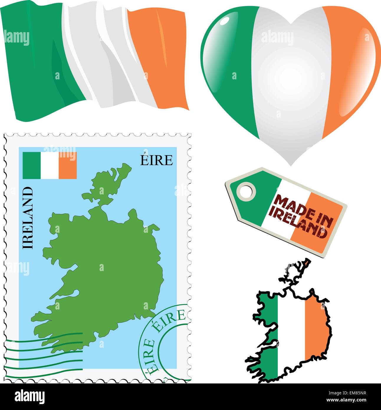 national colours of Ireland Stock Vector Image & Art - Alamy