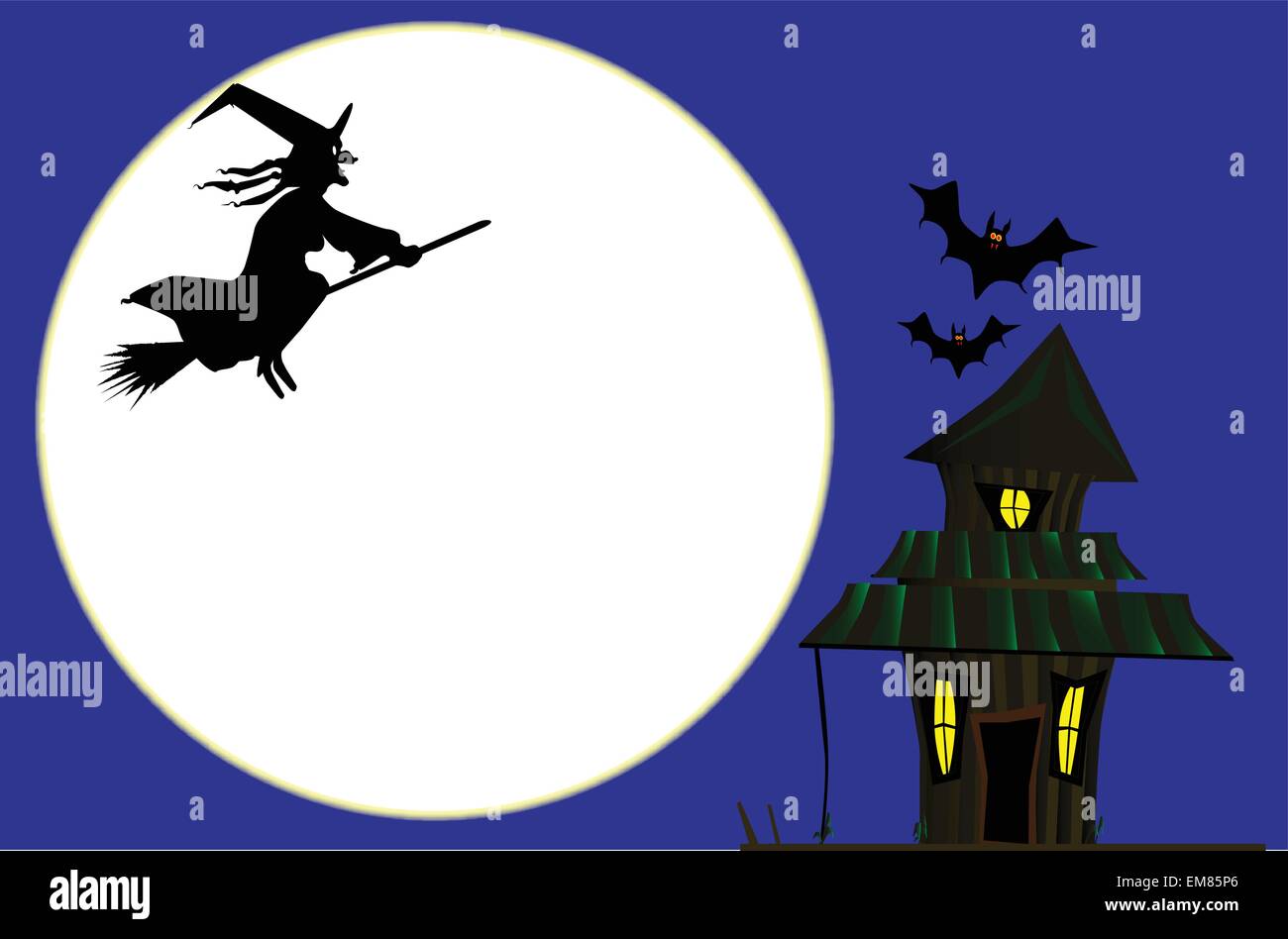 Cottage dark Stock Vector Images - Alamy