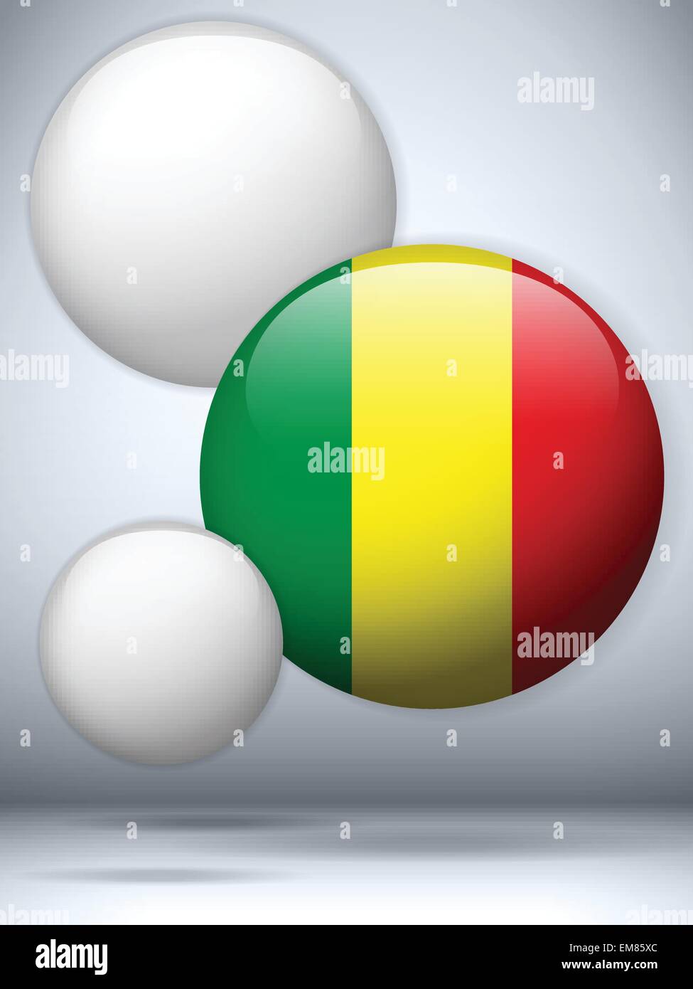 Mali Flag Glossy Button Stock Vector Image & Art - Alamy