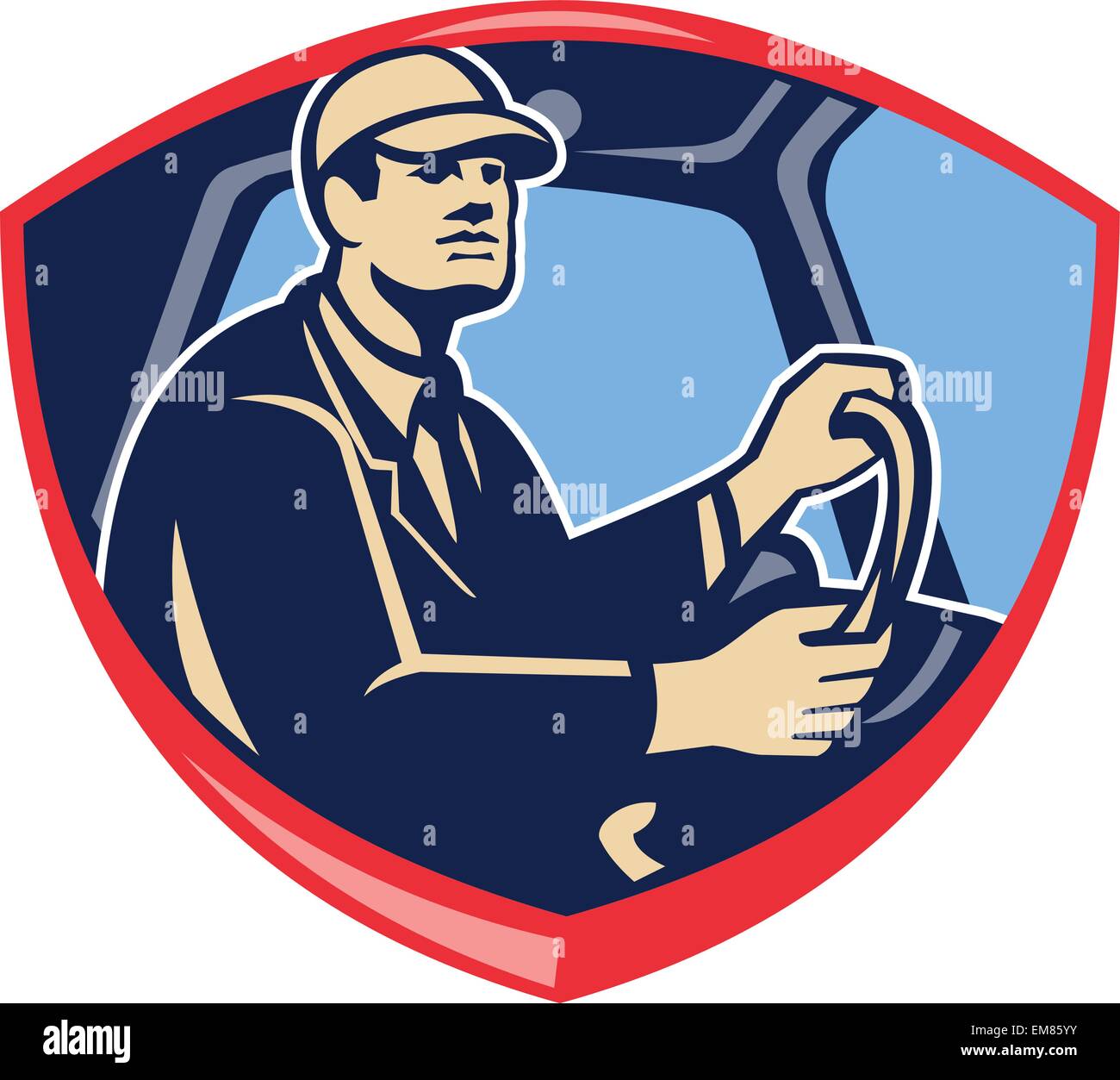 Driving shield Stock Vector Images - Alamy