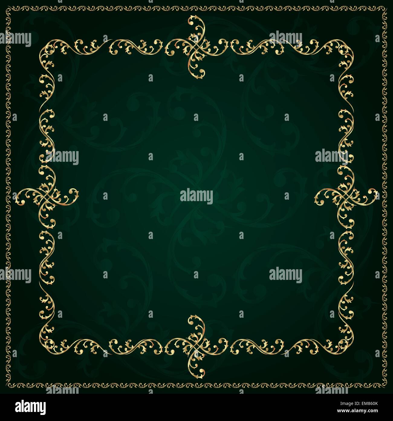 Gold gradient frame Stock Vector Images - Alamy