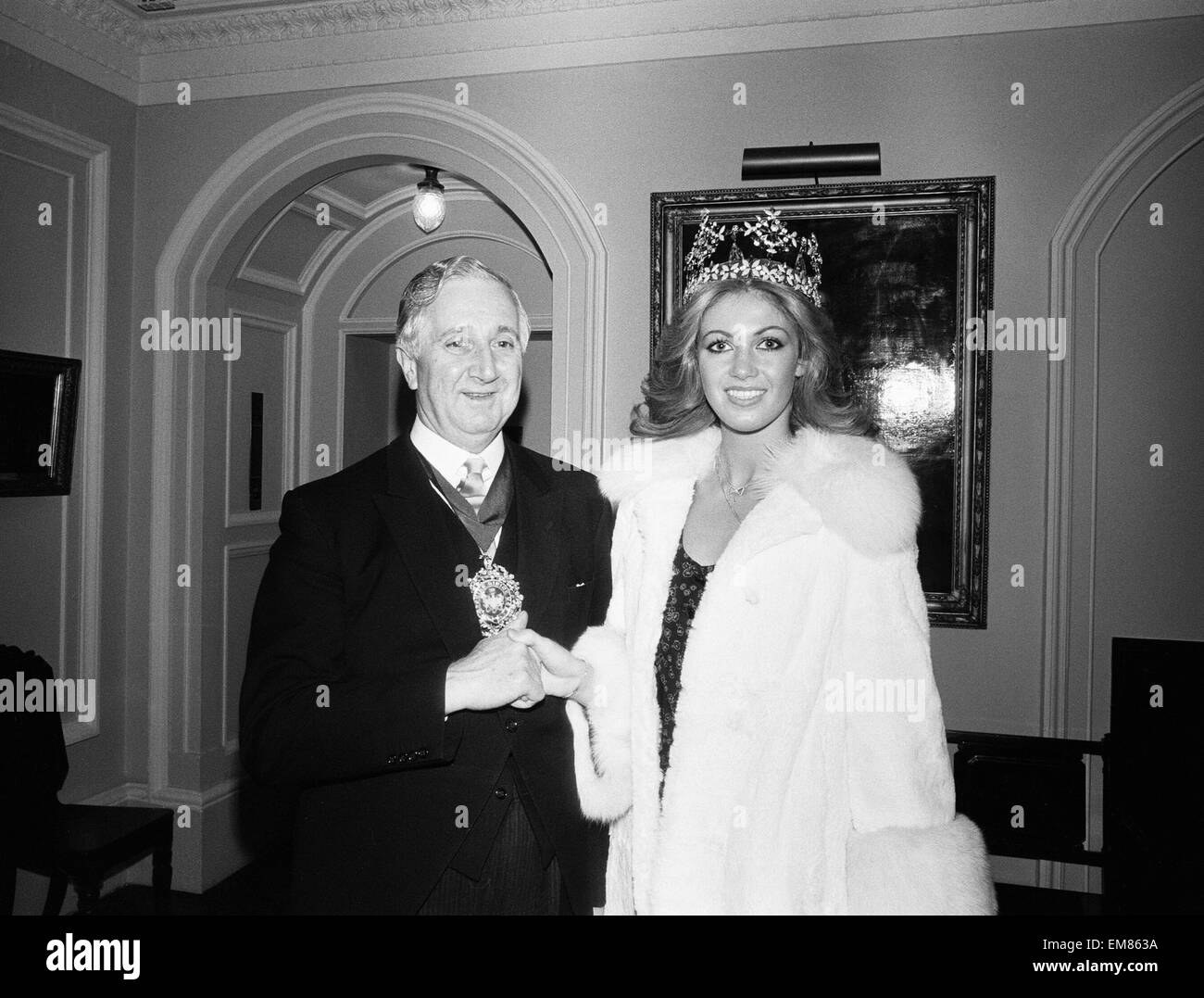 Miss World 1980, Miss Germany Gabriella Brum breakfast photocall with ...