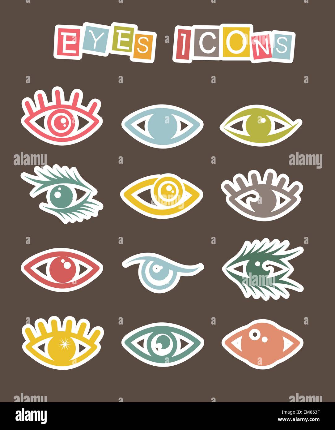 All over eyes Stock Vector Images - Alamy