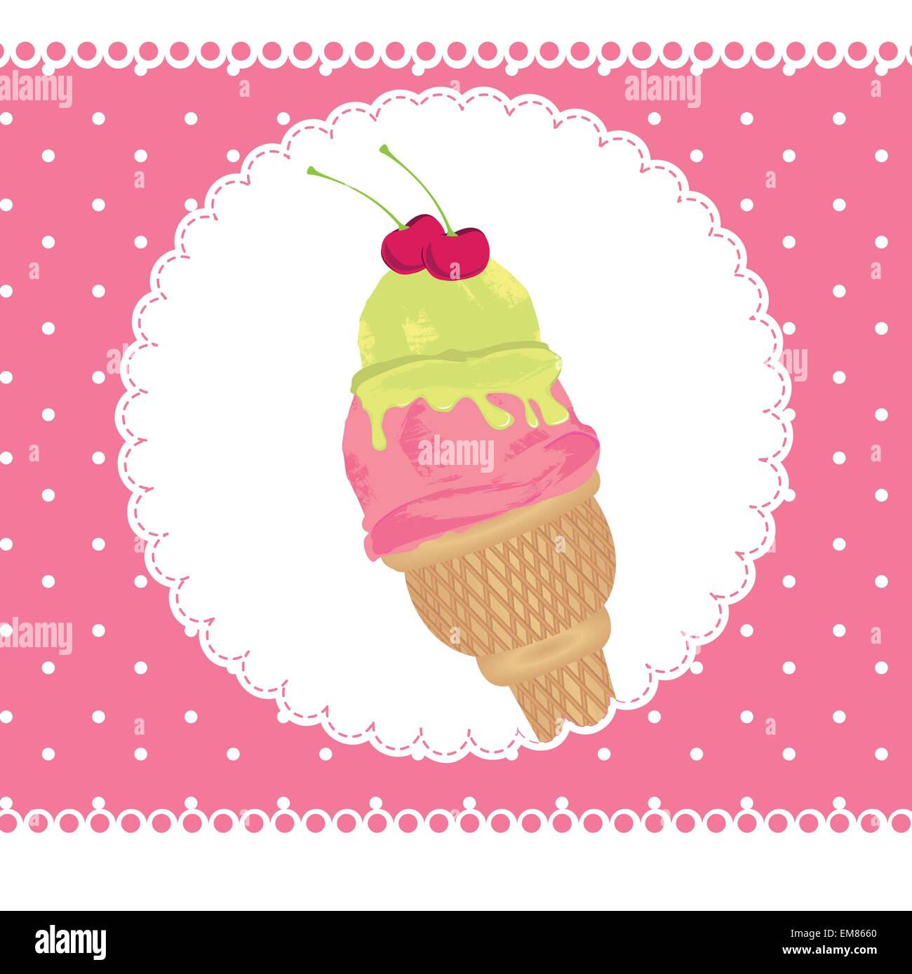 Icre cream cone Stock Vector Images - Alamy