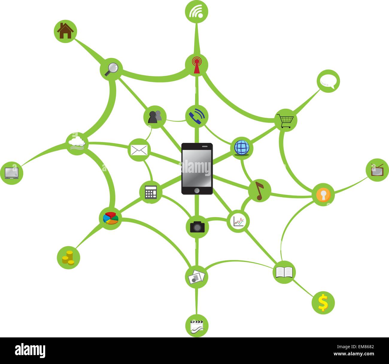 Connecting world Stock Vector Images - Alamy