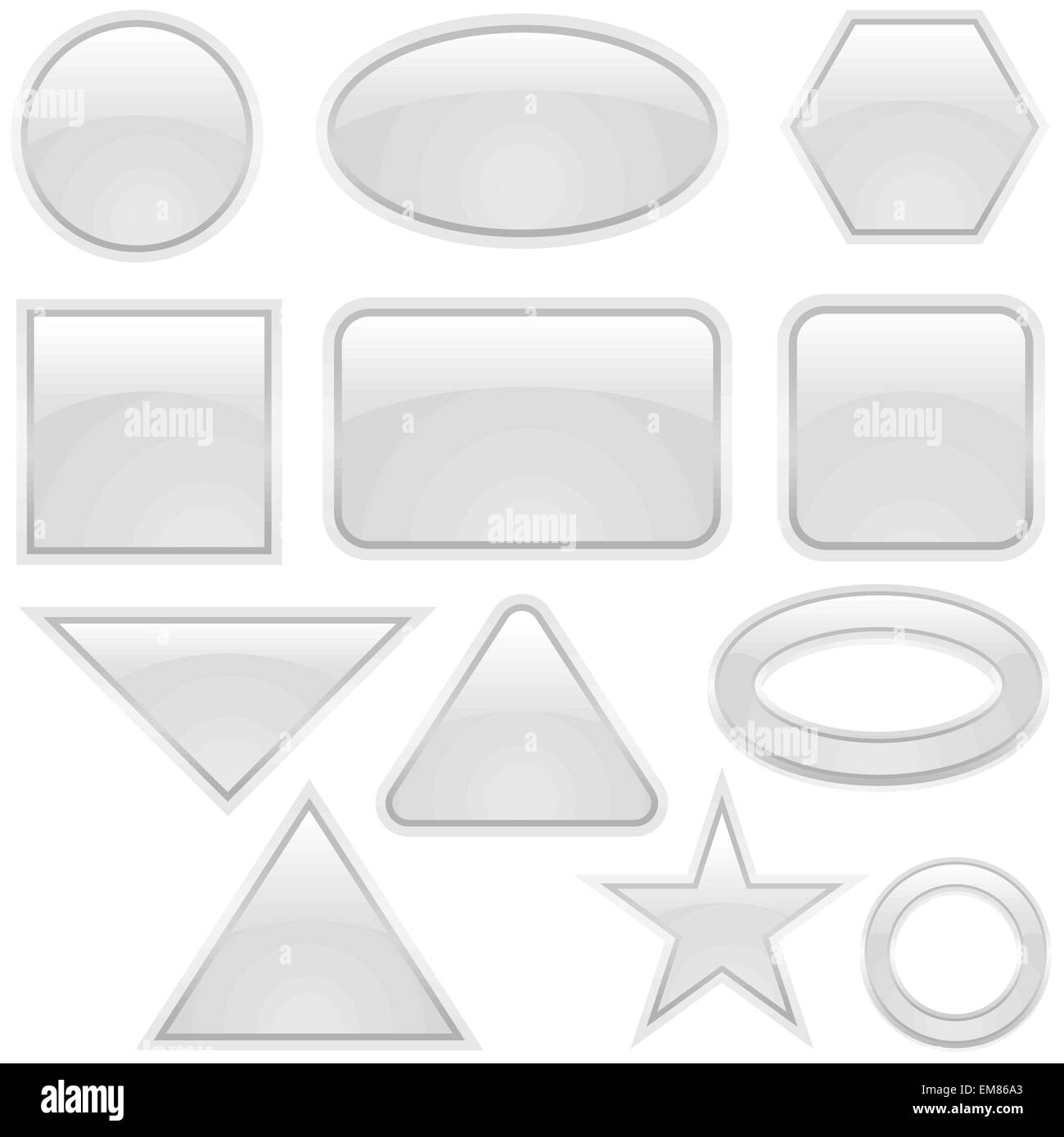 Circle segment art icon Black and White Stock Photos & Images - Alamy