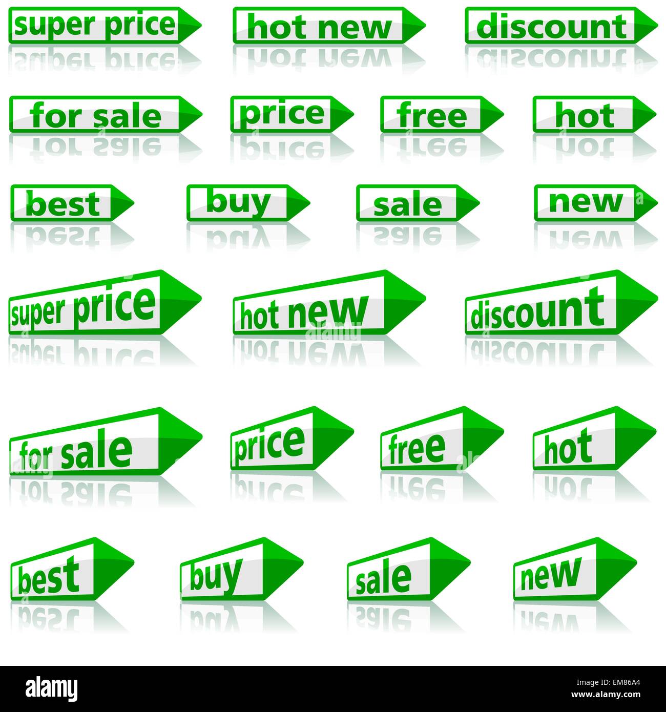 Retail Arrow Labels Stock Vector Image & Art - Alamy