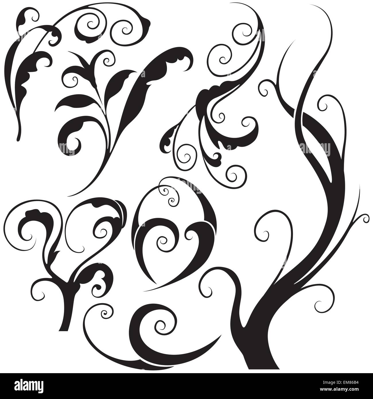 Black Part Stock Vector Images Alamy