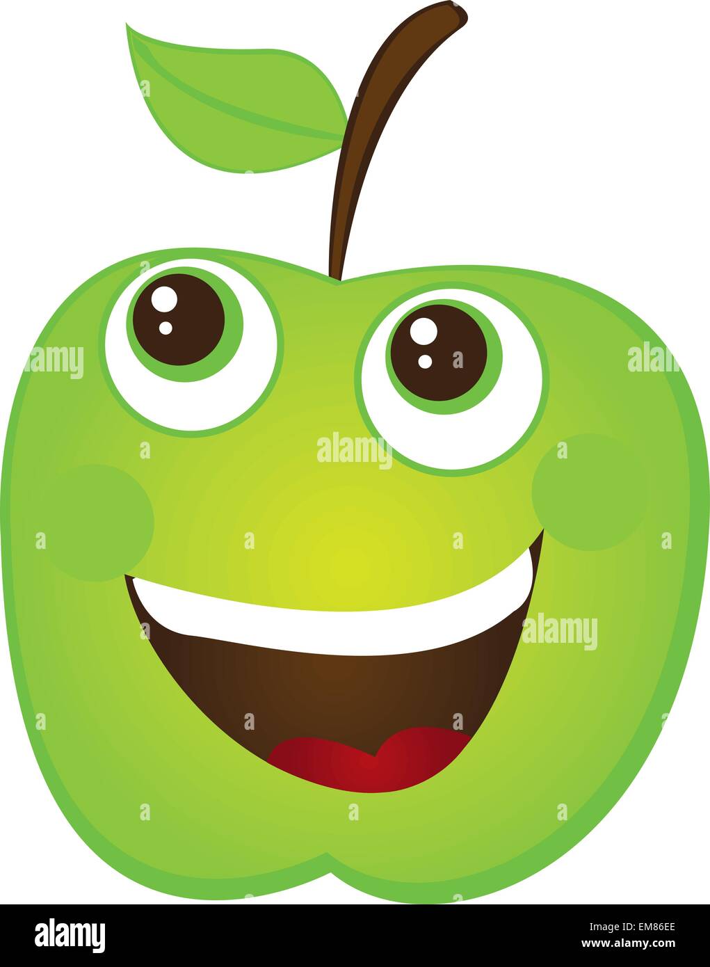 Apple cartoon hi-res stock photography and images - Alamy