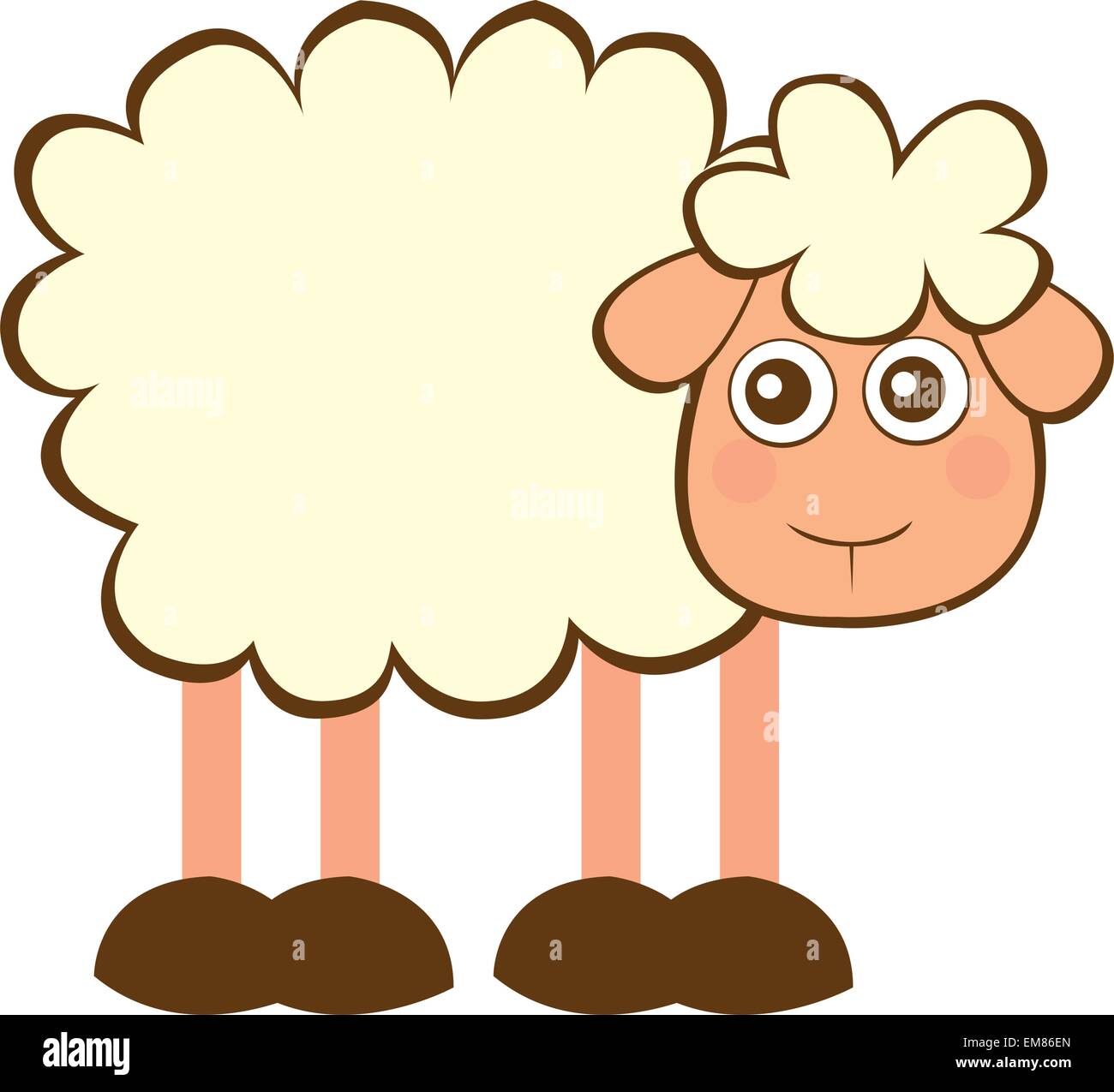 Stylized cartoon green meadow Stock Vector Images - Alamy