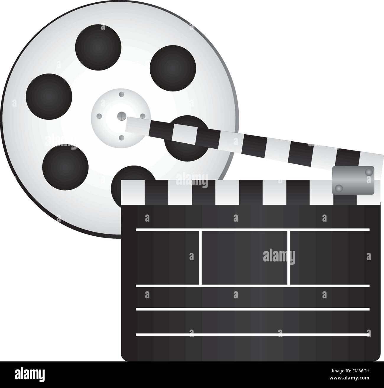 Clapper board cartoon vector Stock Vector Images - Alamy