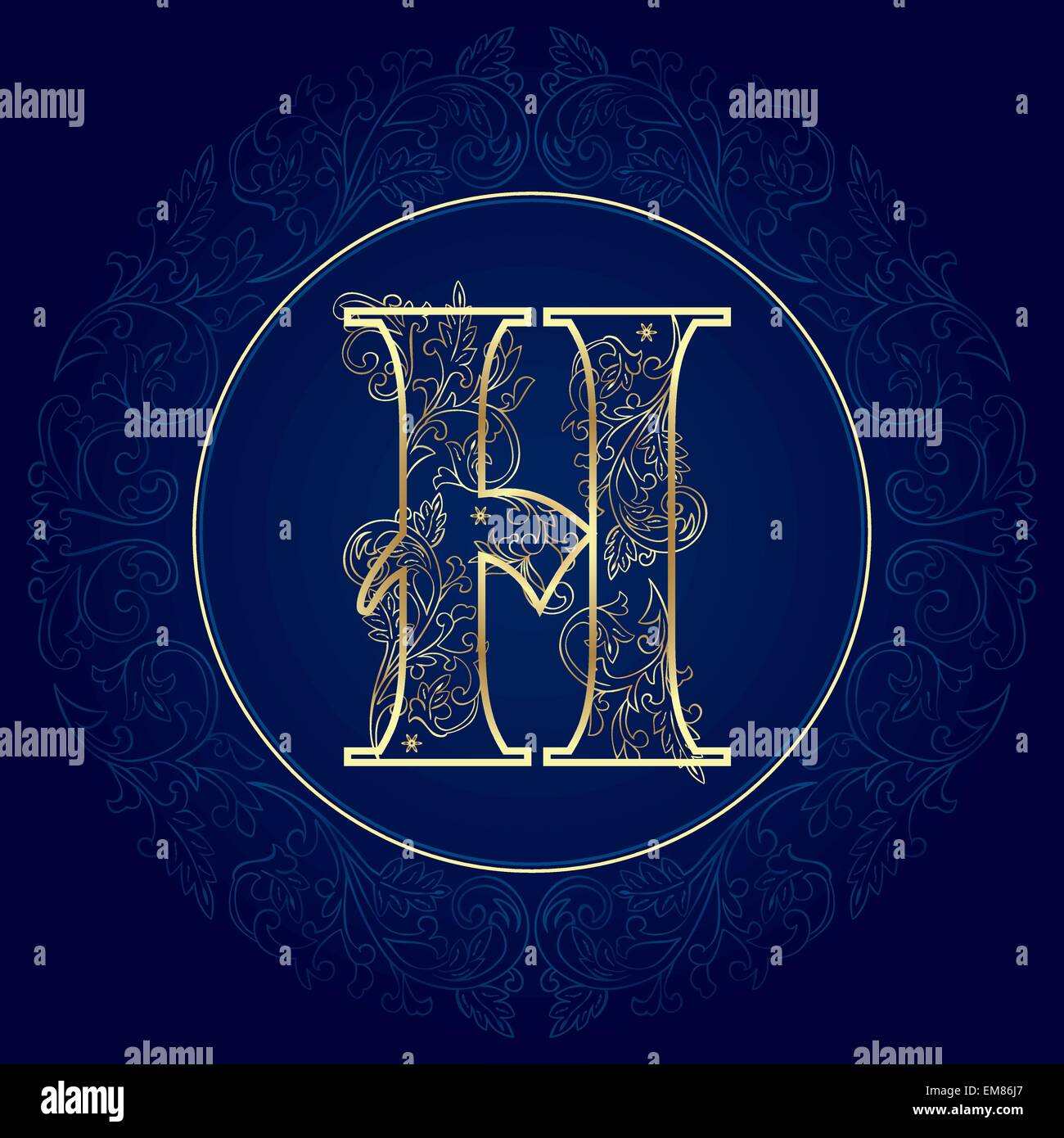 H Letter Design Wallpaper