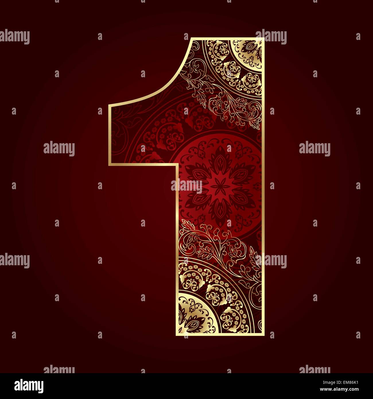 Number 1 Stock Vector Images - Alamy