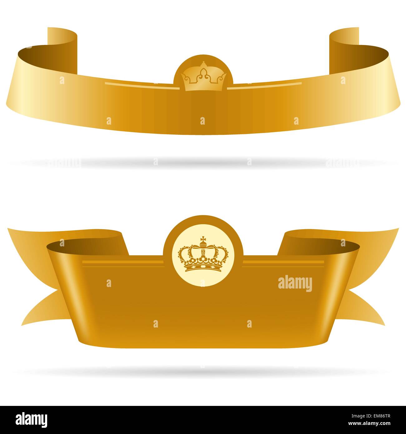 Royal Ribbon Banners Stock Vector Image & Art - Alamy