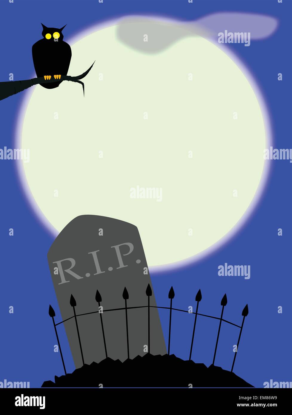 Full cemetery Stock Vector Images - Alamy