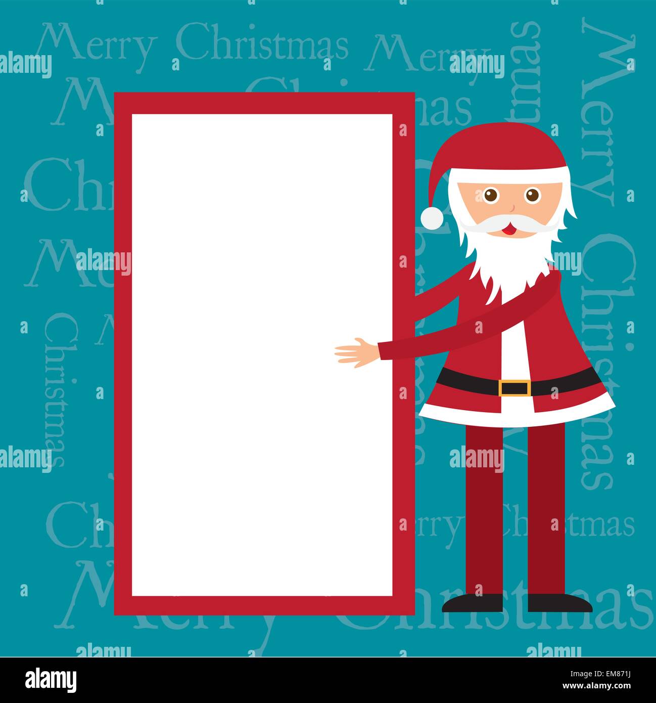 Red santa hat over Stock Vector Images - Alamy