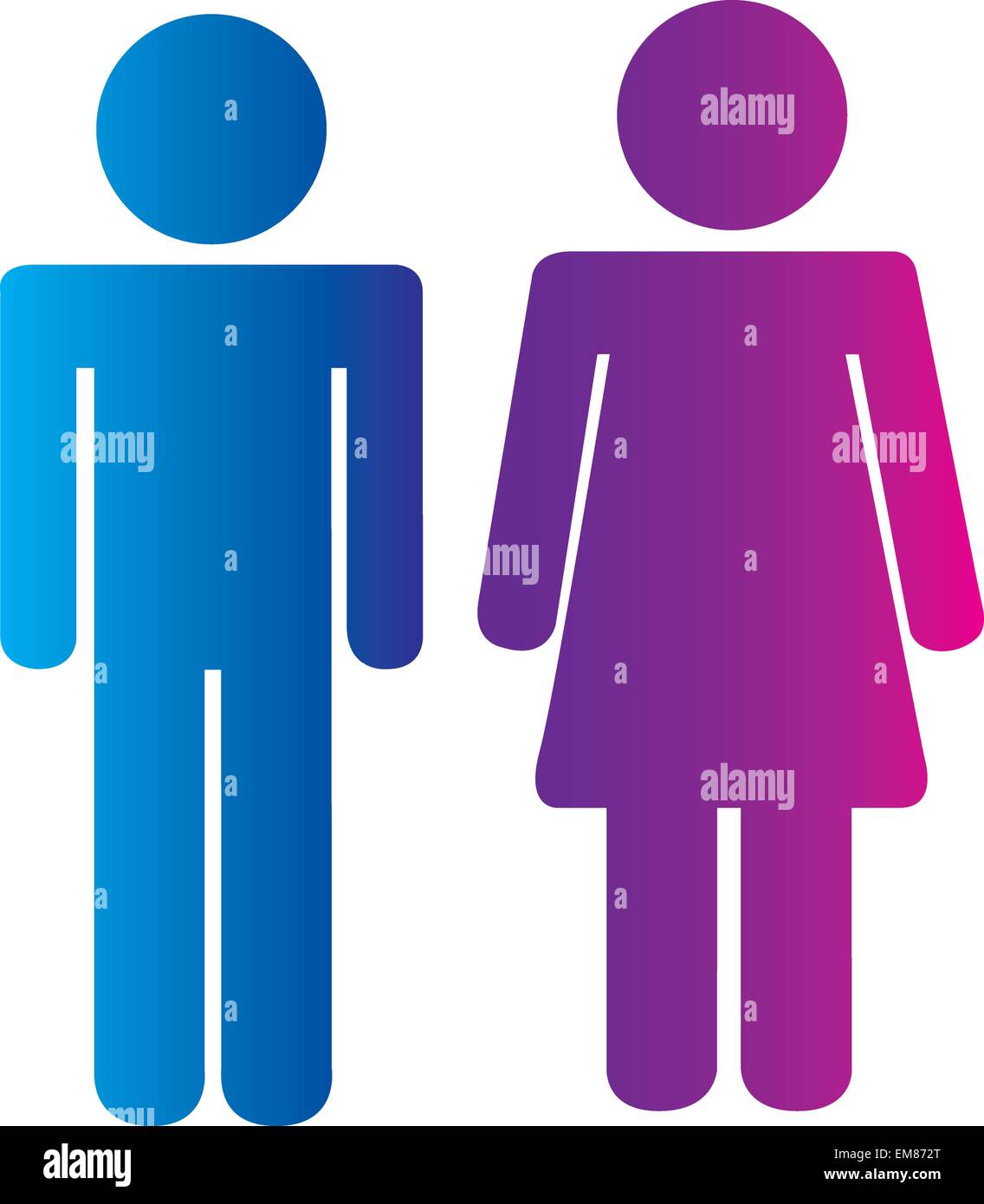 Toilet signs men women Stock Vector Images - Alamy