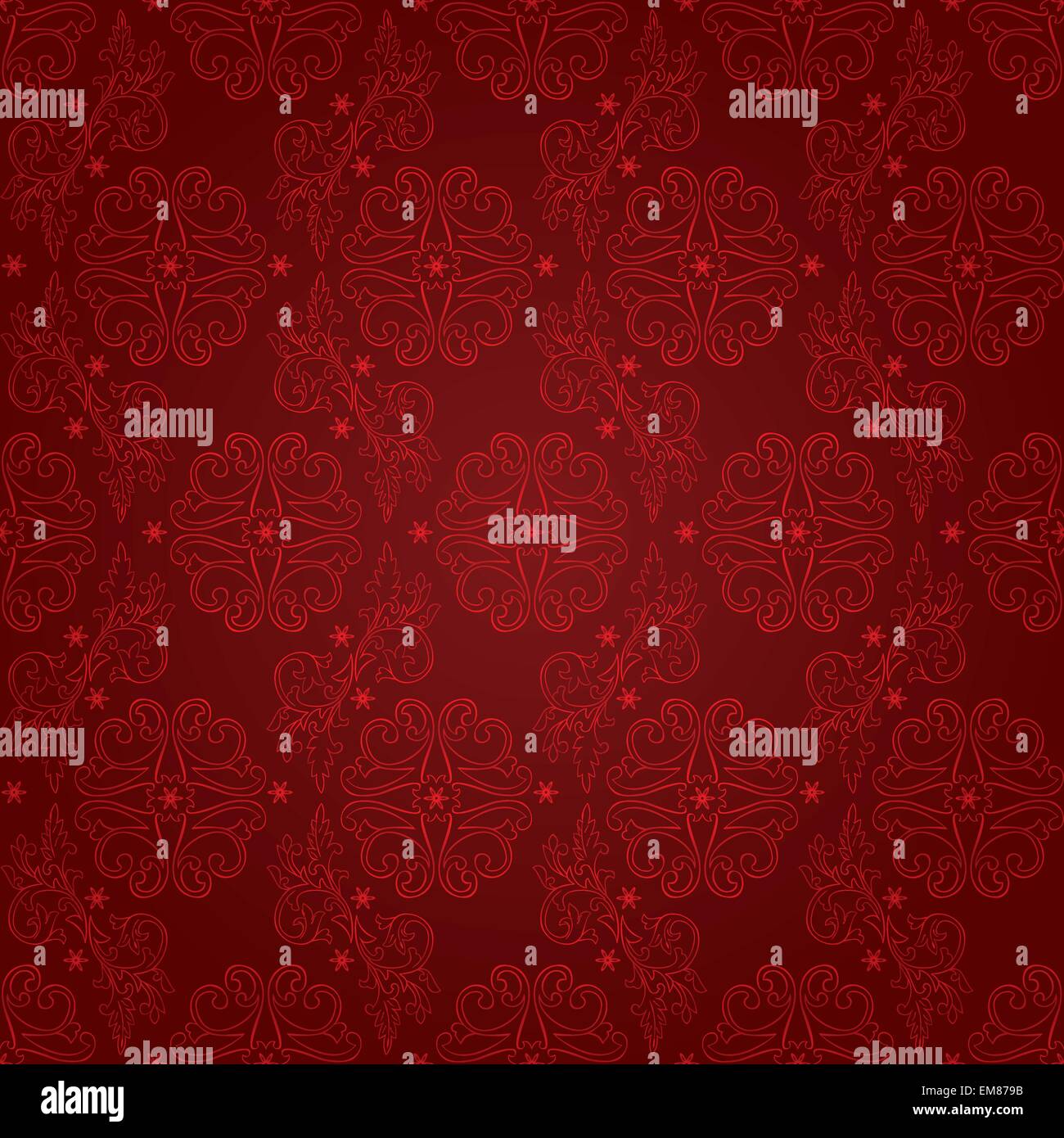 Seamless floral pattern red hi-res stock photography and images - Alamy