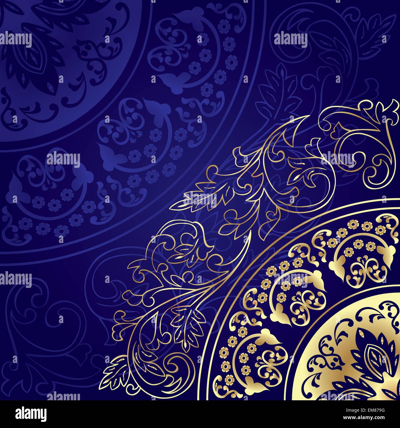 Vintage illustration background floral Stock Vector Images - Alamy