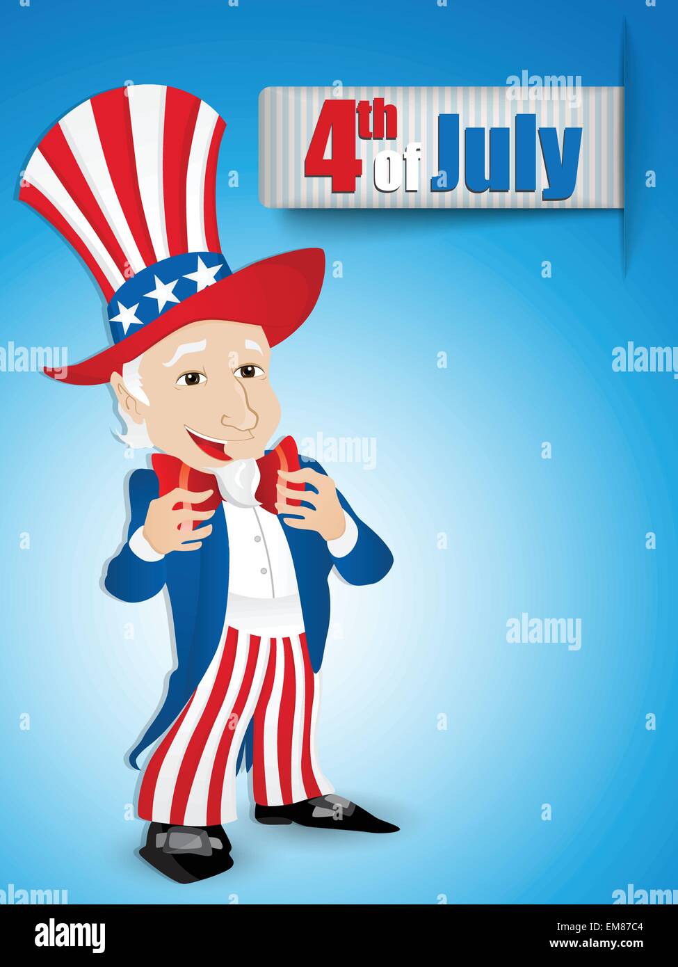 United States Independence Day Uncle Sam Stock Vector Image & Art - Alamy