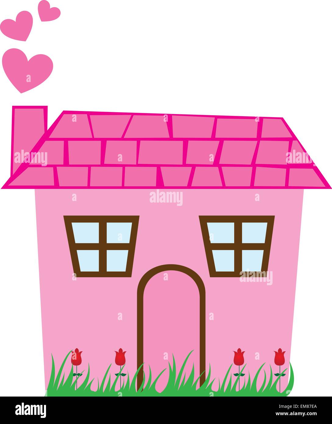 Cute house drawing icon hi-res stock photography and images - Alamy