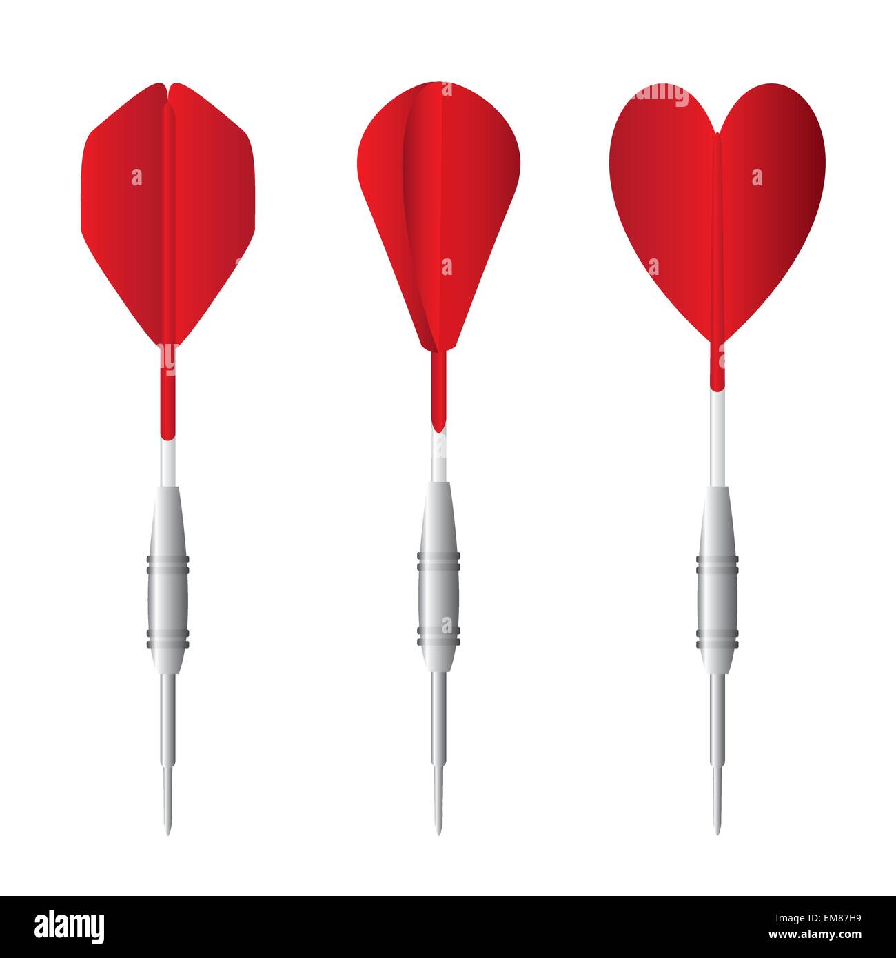 Three darts Stock Vector Images - Alamy