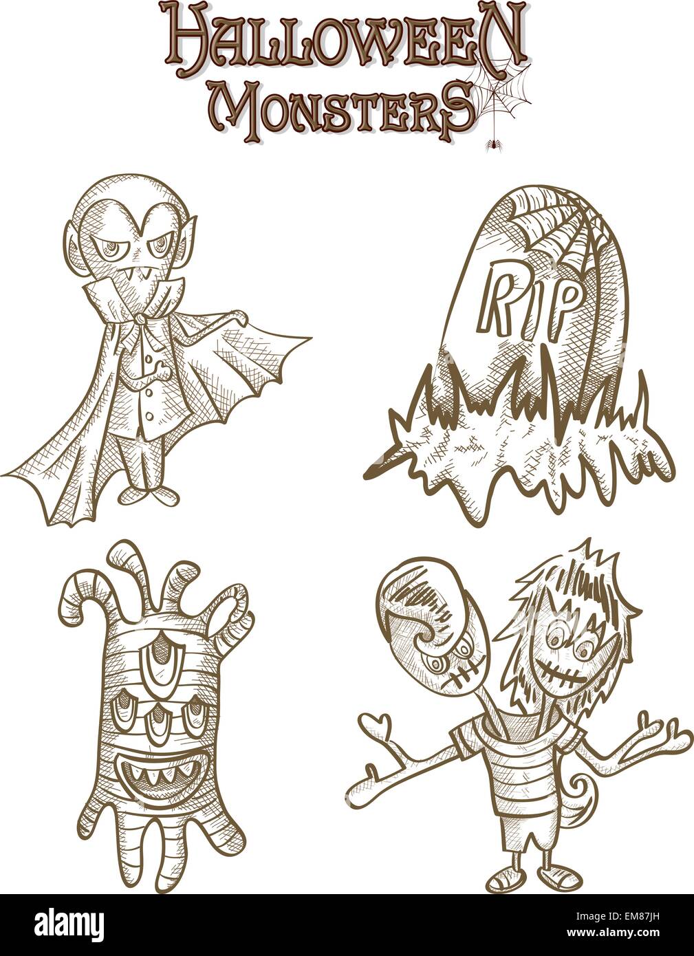 Two head monster hi-res stock photography and images - Alamy