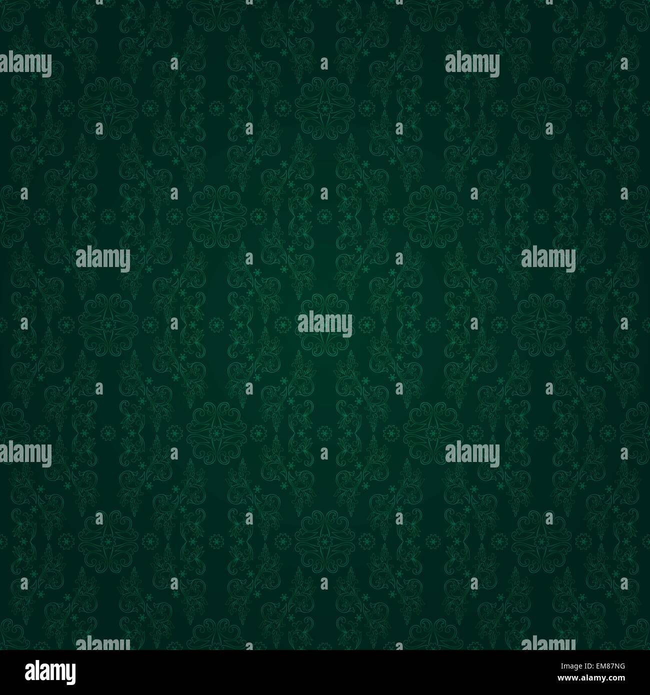 Floral pattern on green Stock Vector Images - Alamy