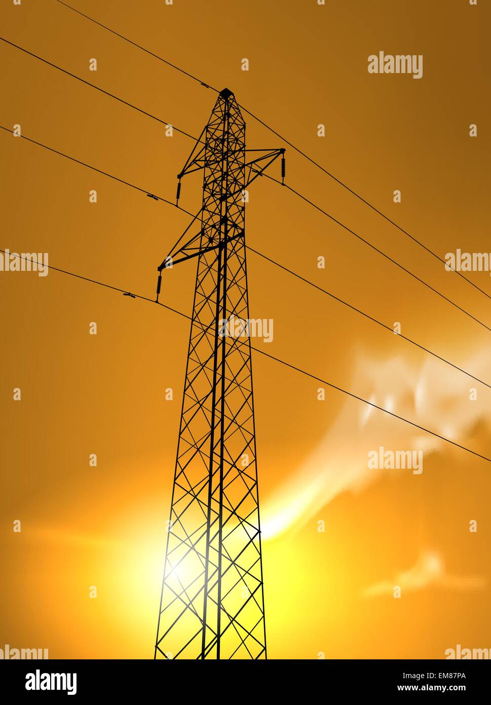 Equipment high voltage power Stock Vector Images - Alamy