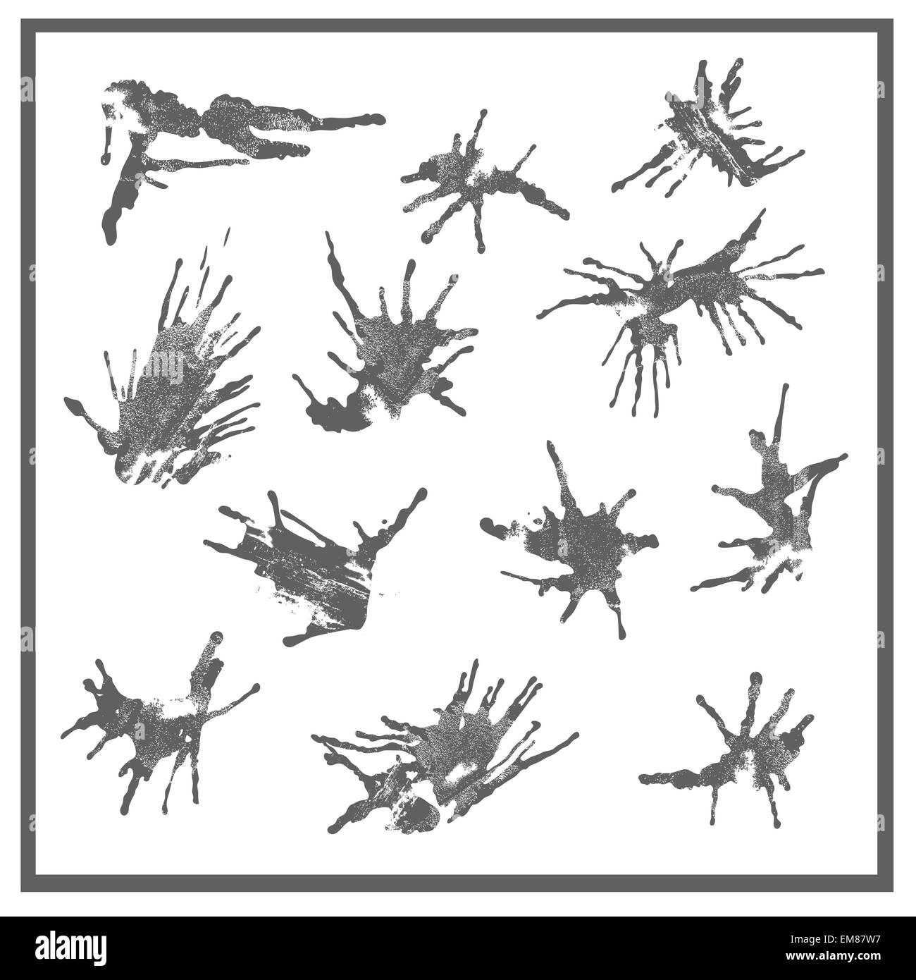 Set collection ink blot Stock Vector Images - Alamy