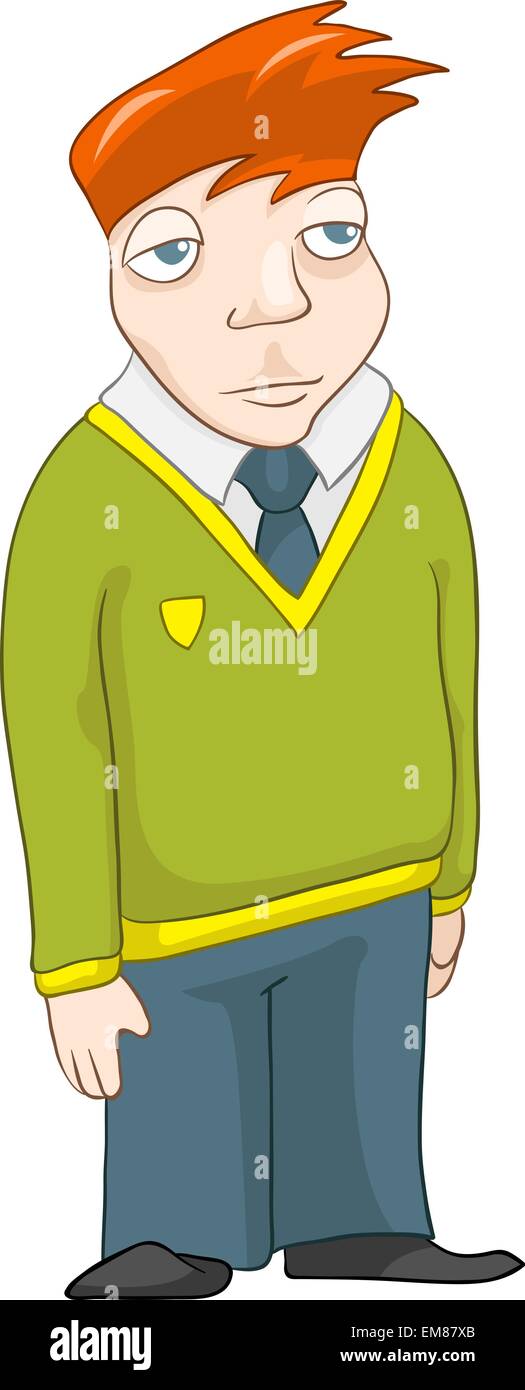 Cartoon character young graduate Stock Vector Images - Alamy
