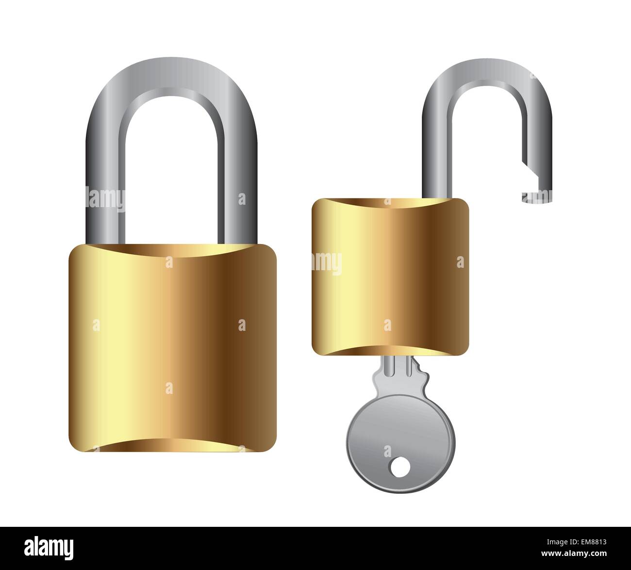Unlock configuration Stock Vector Images - Alamy