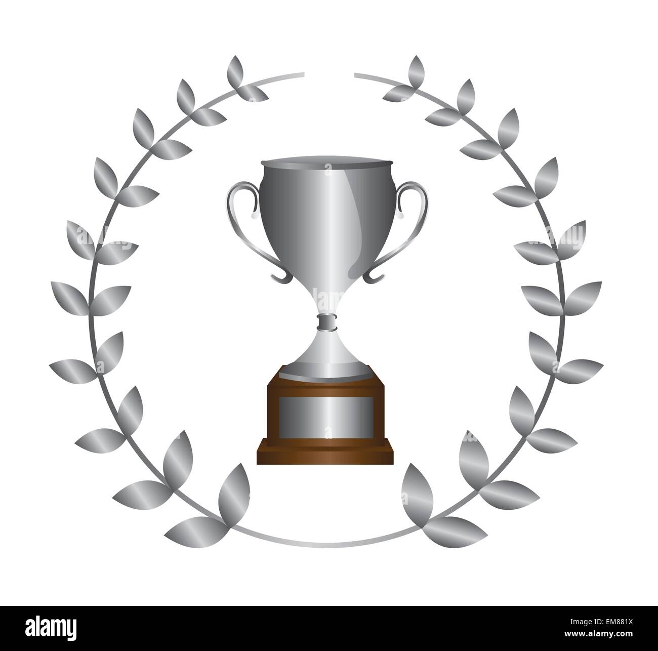 Silver laurel wreath hi-res stock photography and images - Alamy