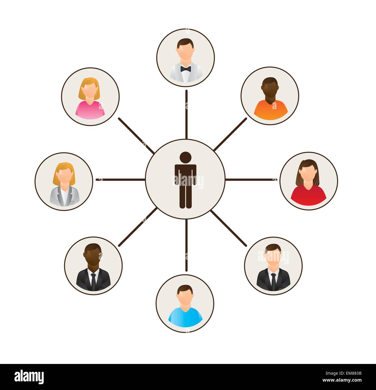 Connection and expression Stock Vector Images - Alamy