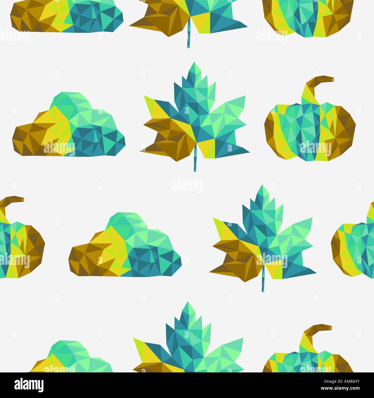 Geometric fall elements seamless pattern background. EPS10 file Stock ...