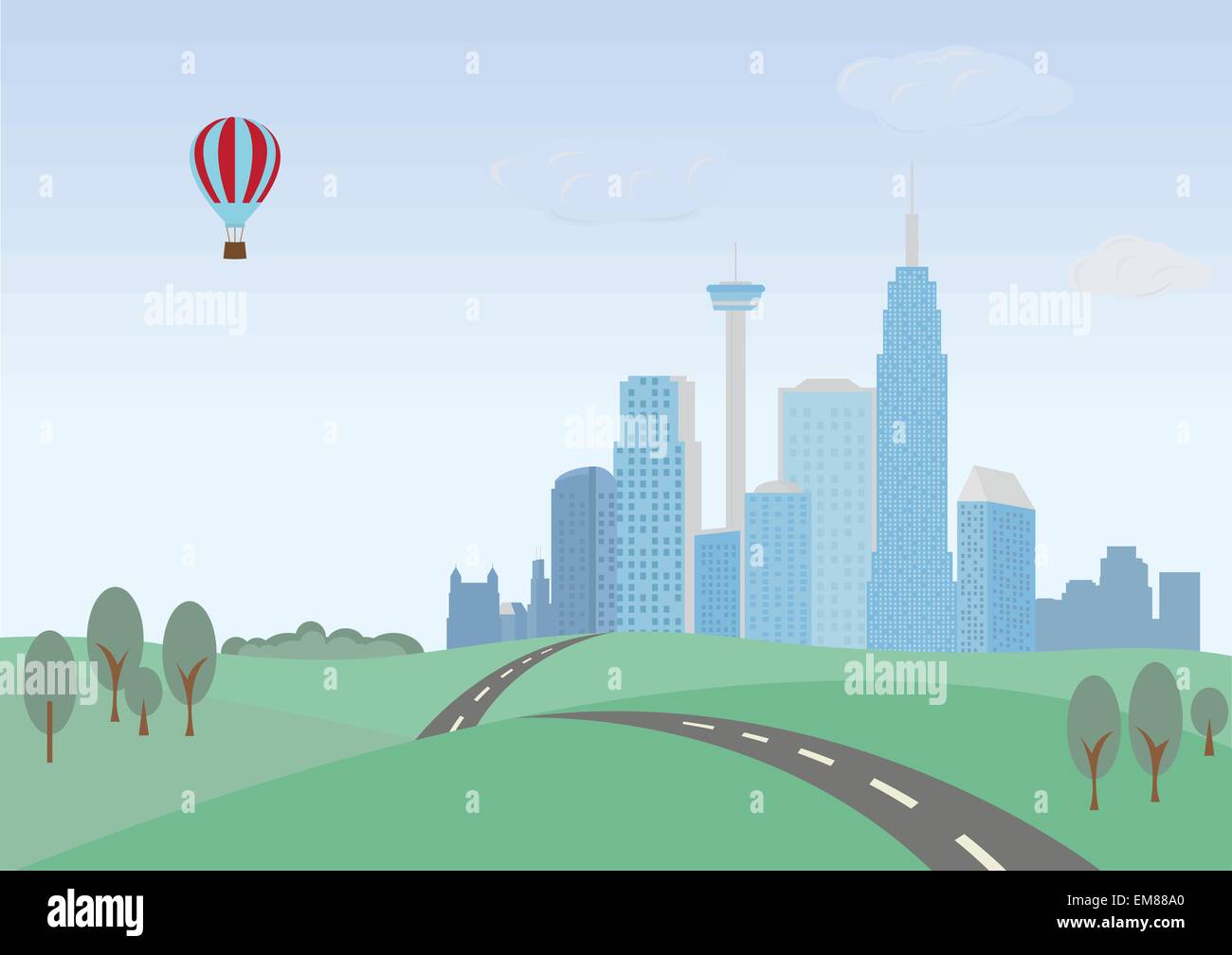 Cityscape horizon day Stock Vector Images - Alamy