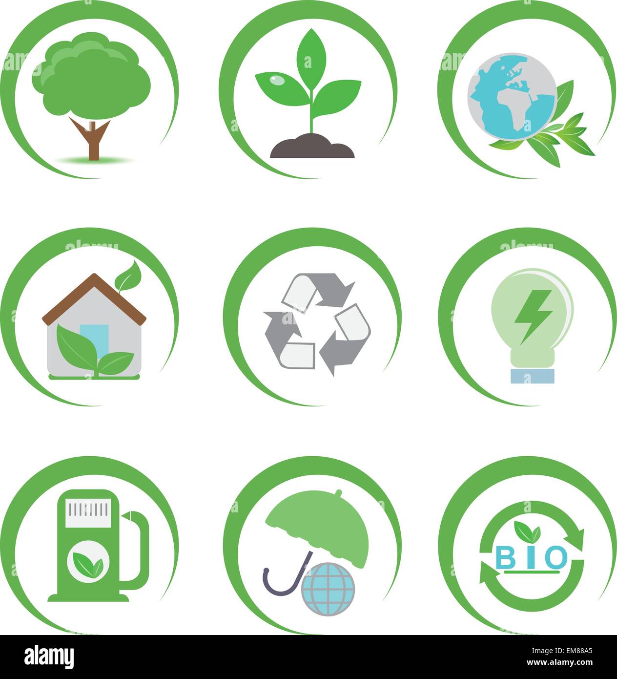 Eco mode Stock Vector Images - Alamy