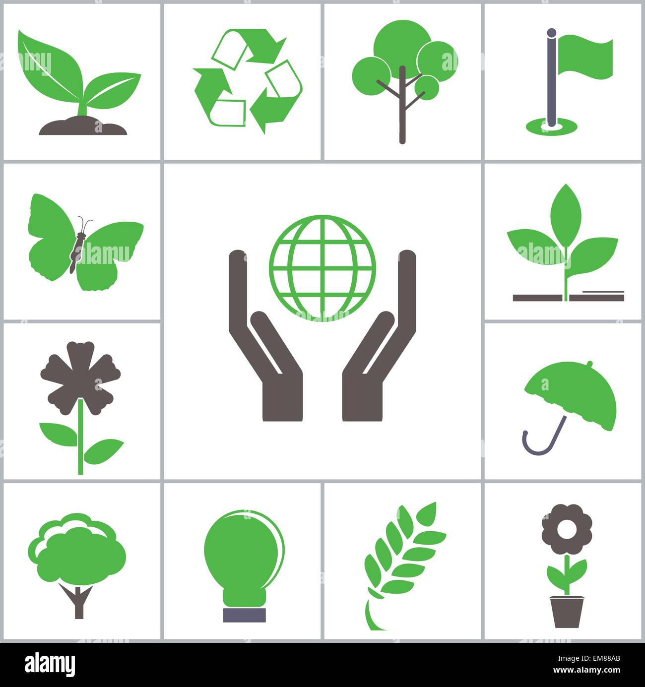 Green flag eco hi-res stock photography and images - Alamy