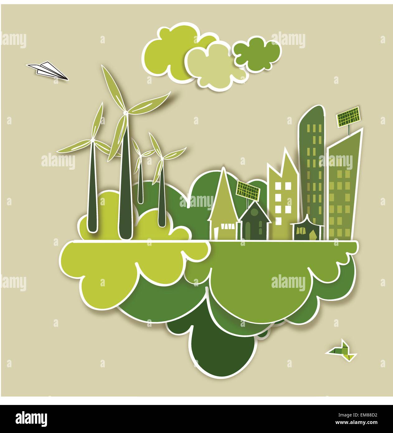 City of future map Stock Vector Images - Alamy