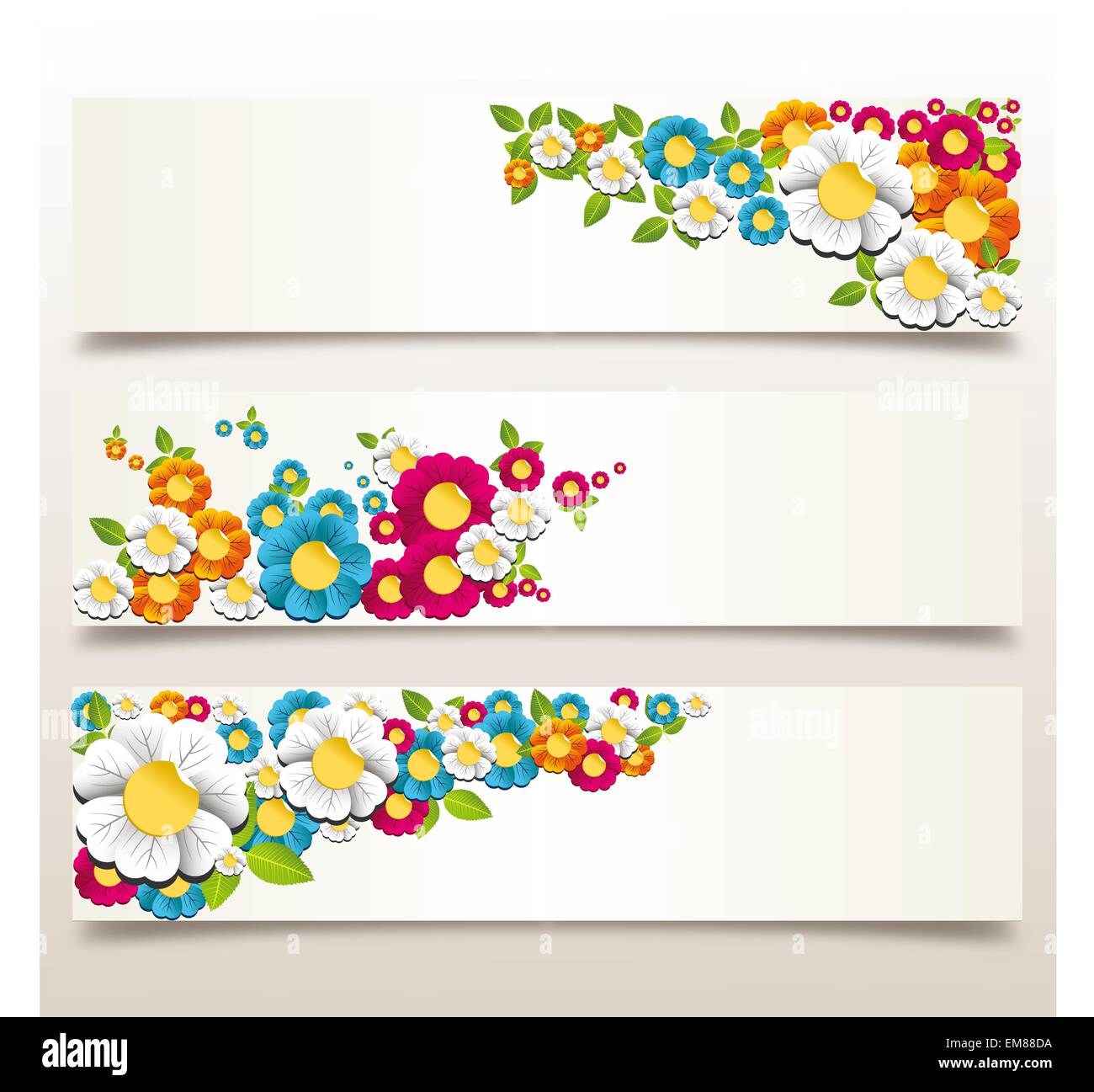 Spring flower banner Stock Vector Image & Art - Alamy