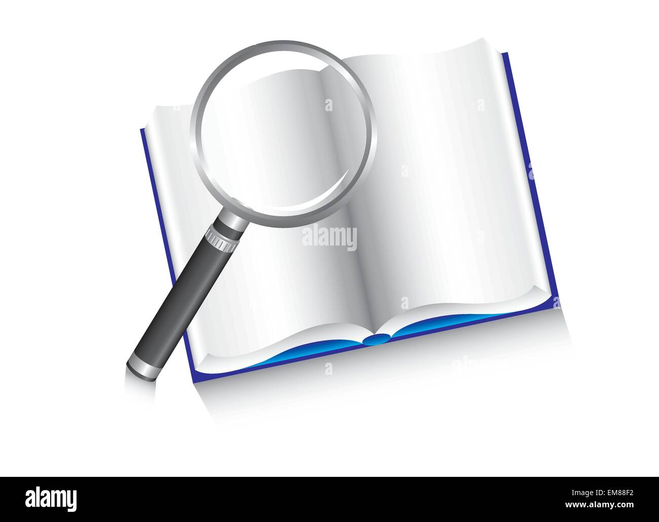 Magnifying glass search document vector hi-res stock photography and ...