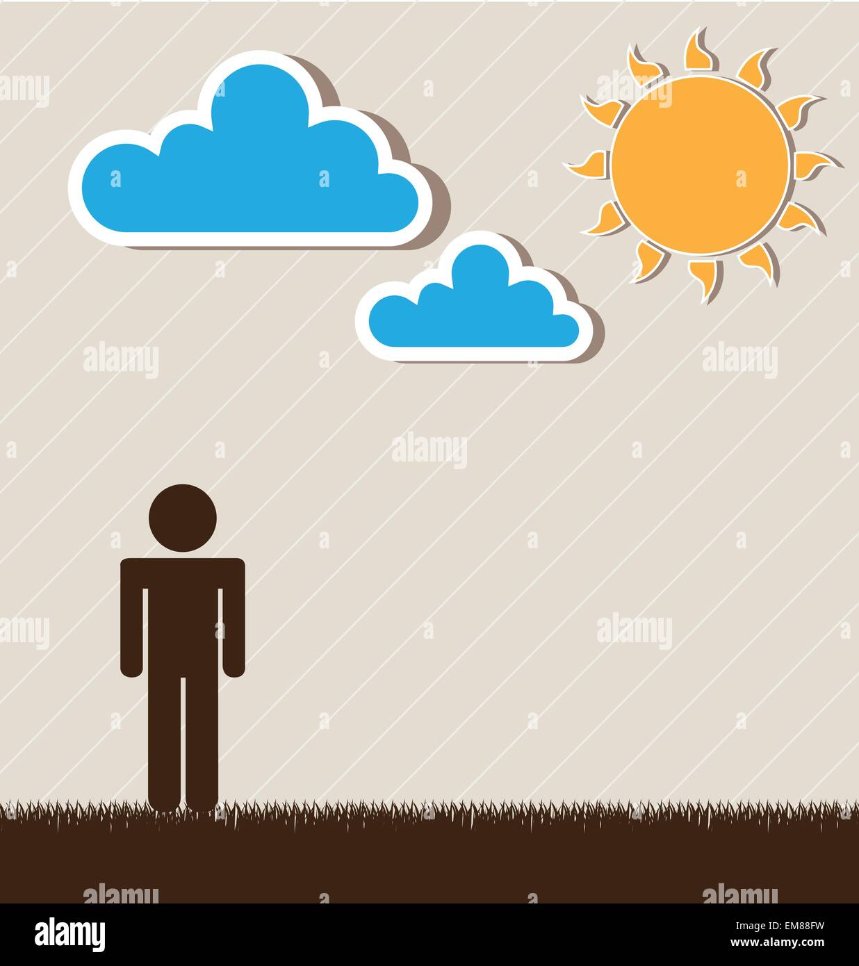 Man sunny Stock Vector Images - Alamy