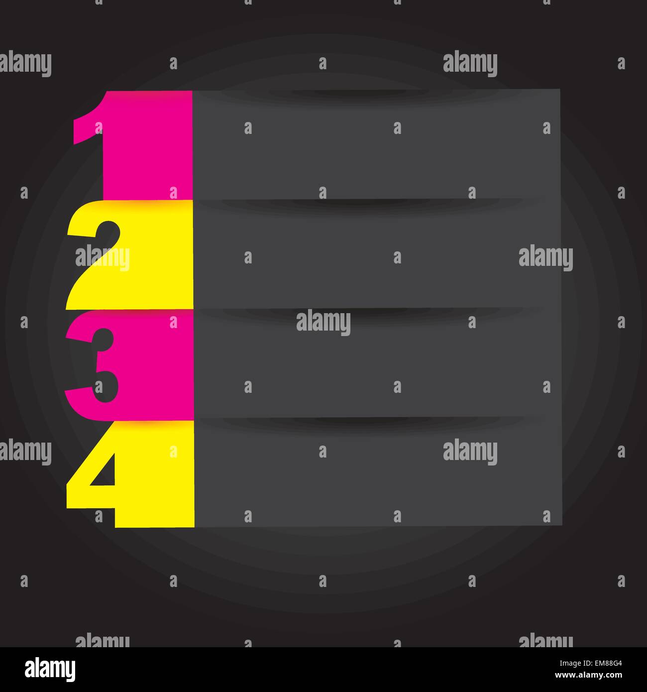 Black with yellow numbers Stock Vector Images - Alamy