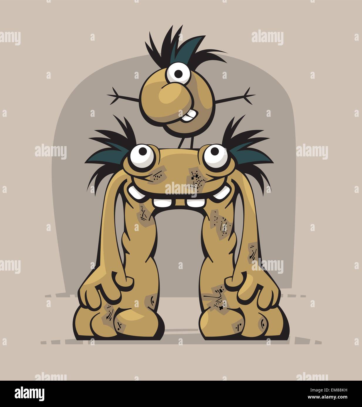 Lovable monster Stock Vector Images - Alamy