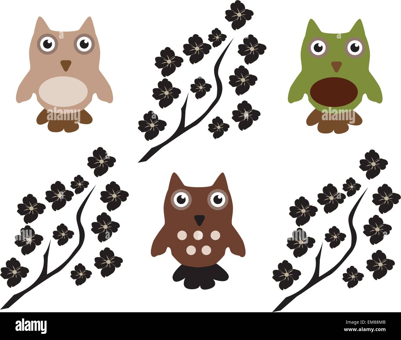 Owls icon hi-res stock photography and images - Alamy