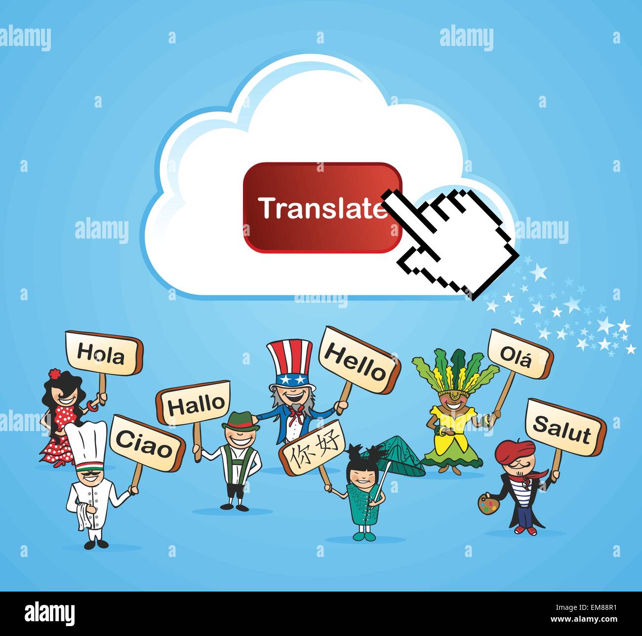 Global people translate concept Stock Vector Image & Art - Alamy