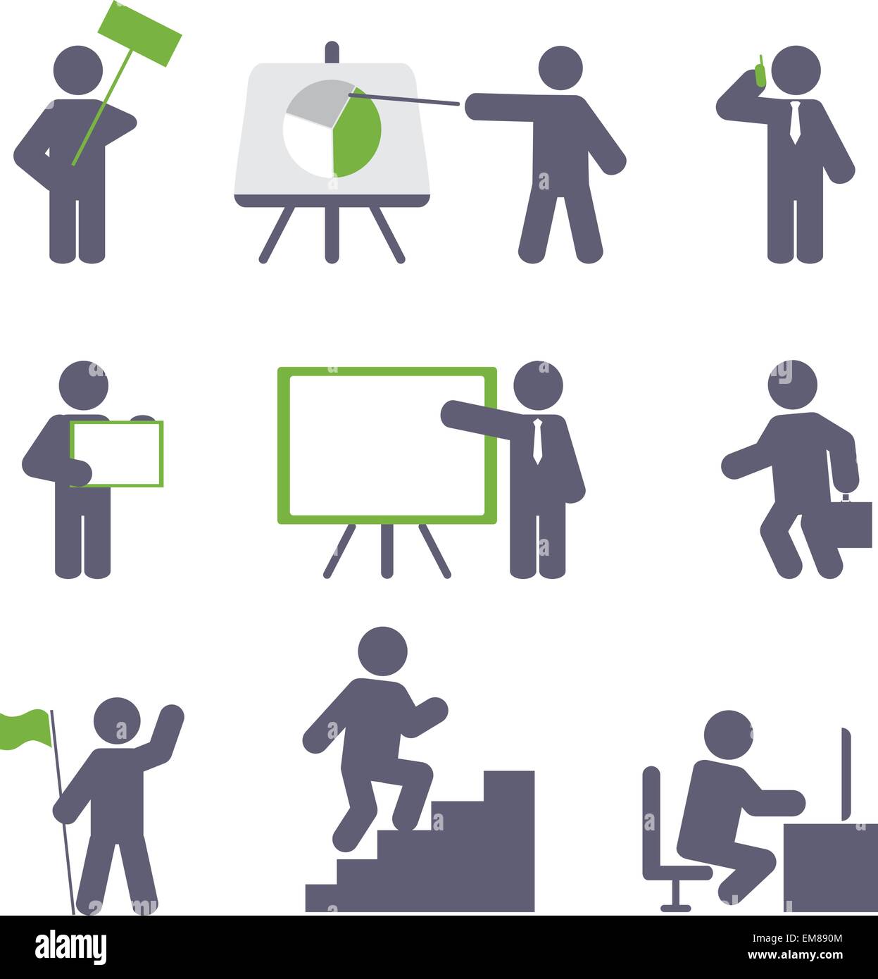 Business icon set Stock Vector Image & Art - Alamy