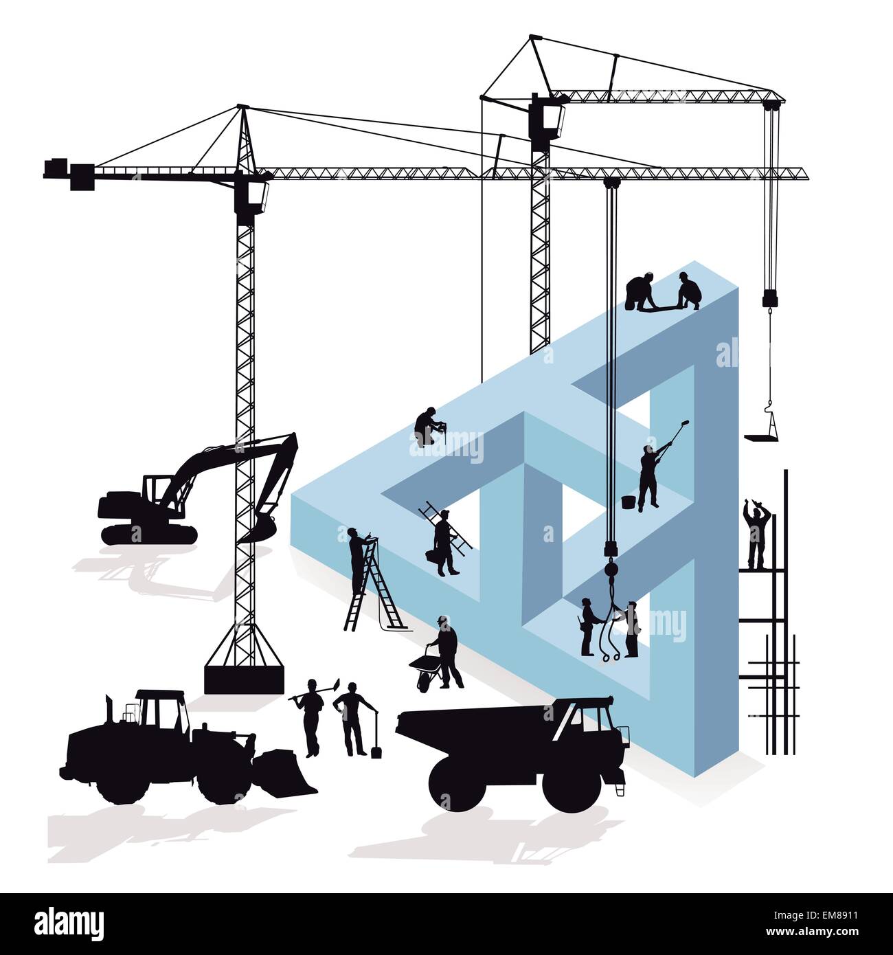 Construction Cut Out Stock Images & Pictures - Alamy