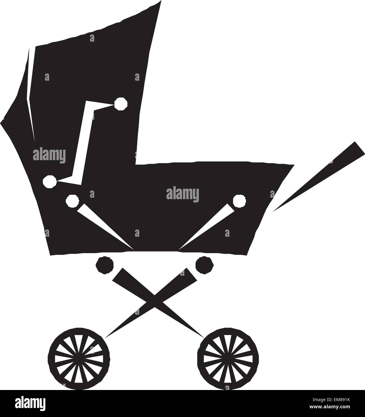Mother and pram silhouette hi-res stock photography and images - Alamy